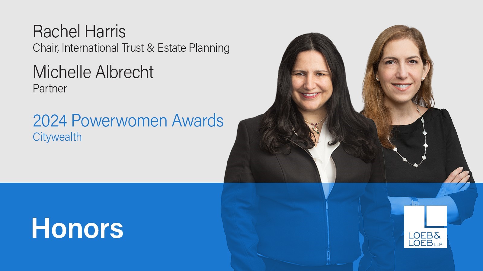Partners Rachel Harris and Michelle Albrecht Honored at Citywealth ...