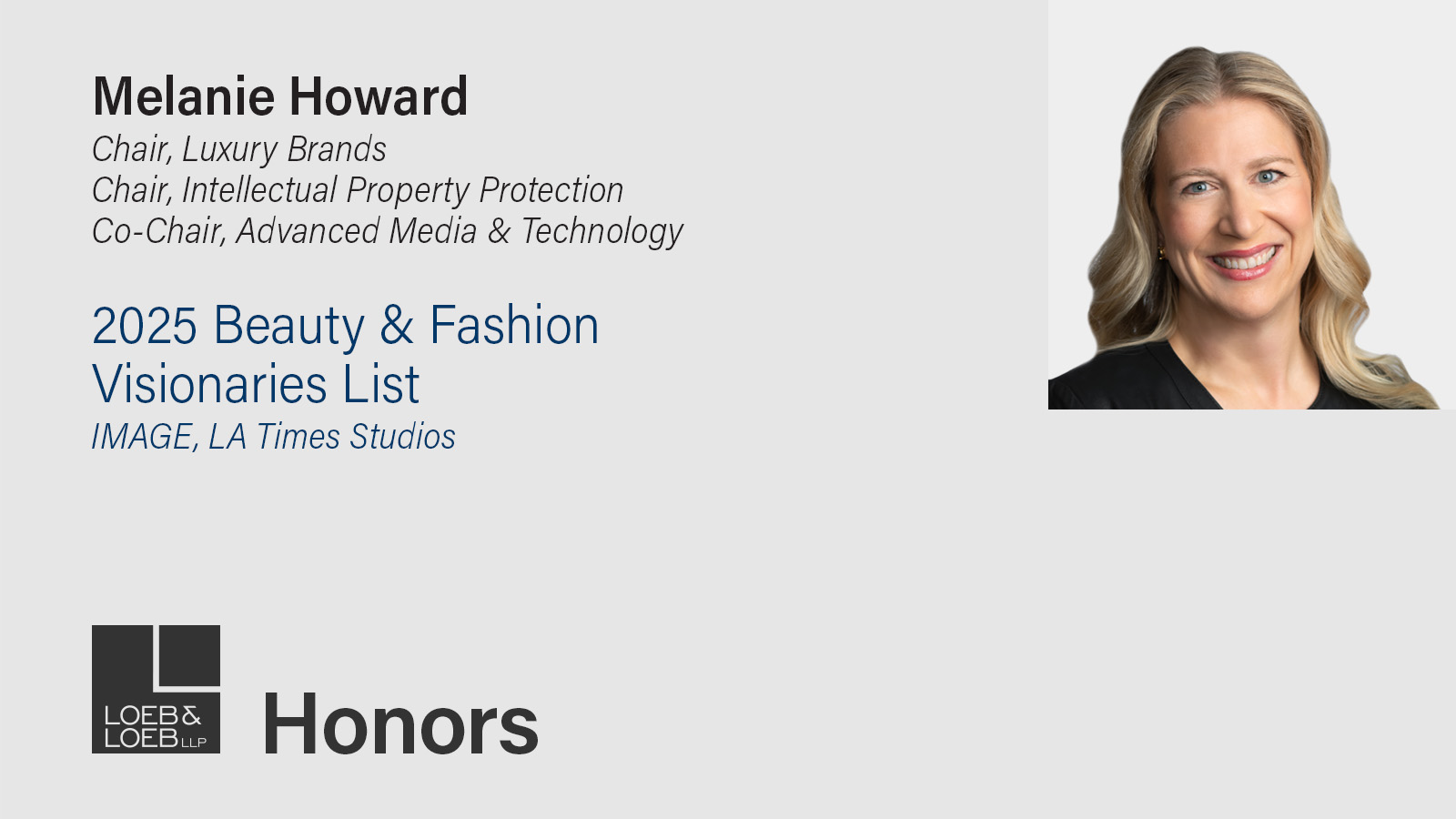 Partner Melanie Howard Named to 2025 “Beauty & Fashion Business ...