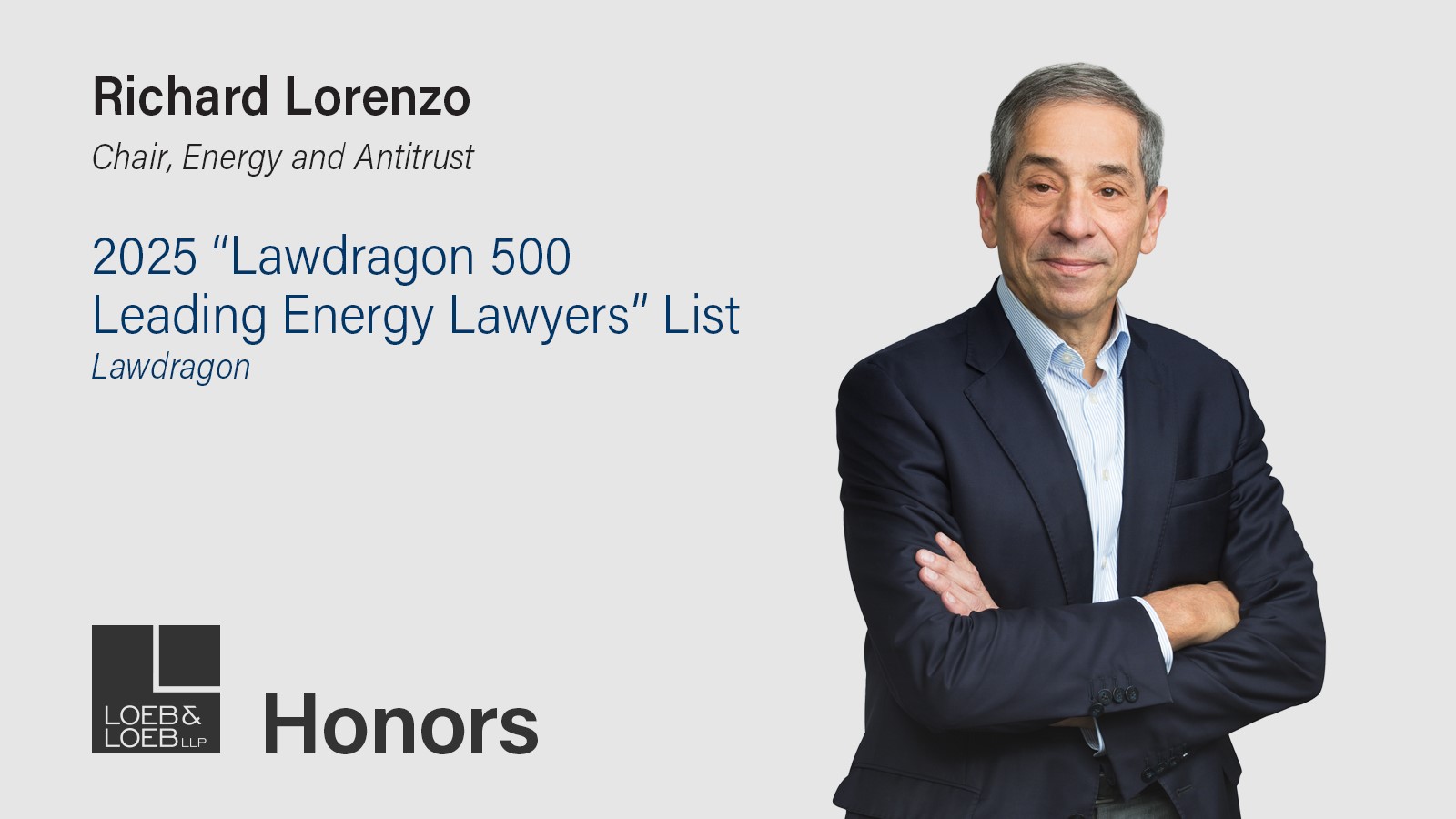 Loeb Partner Richard Lorenzo Recognized in the 2025 “Lawdragon 500 ...