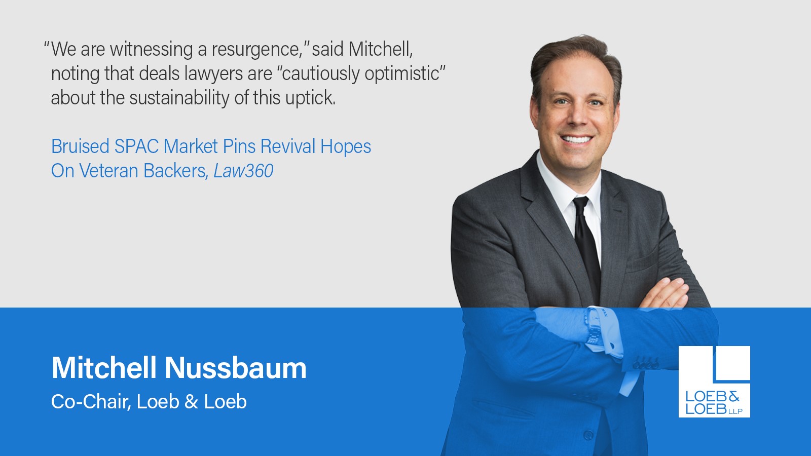 Bruised SPAC Market Pins Revival Hopes On Veteran Backers | Loeb & Loeb LLP