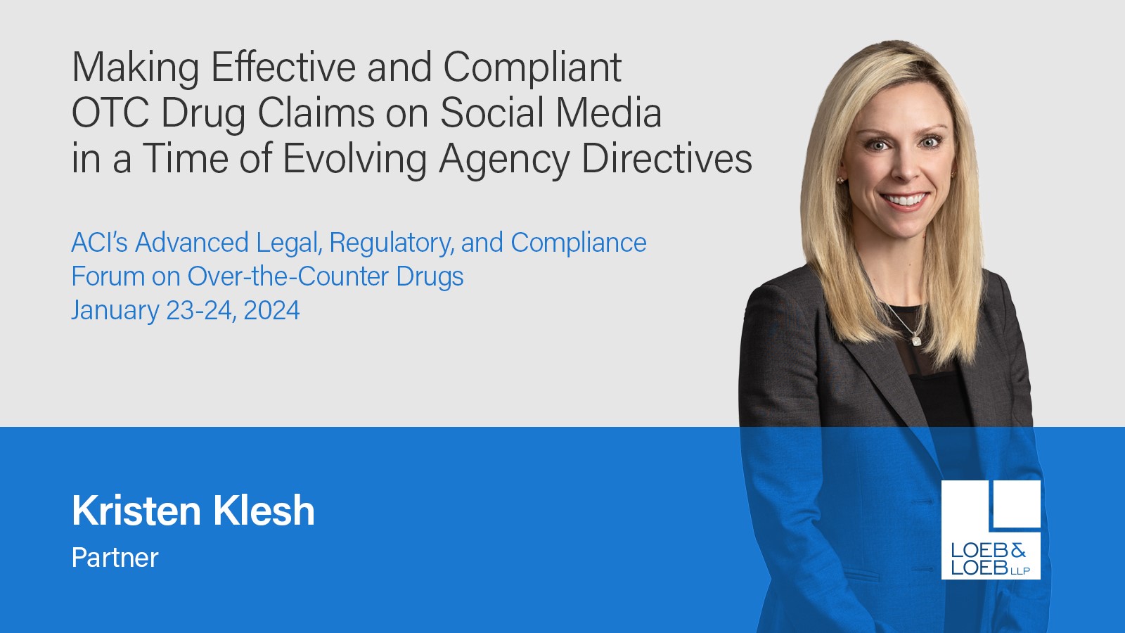 American Conference Institute’s (ACI) Advanced Legal, Regulatory and ...