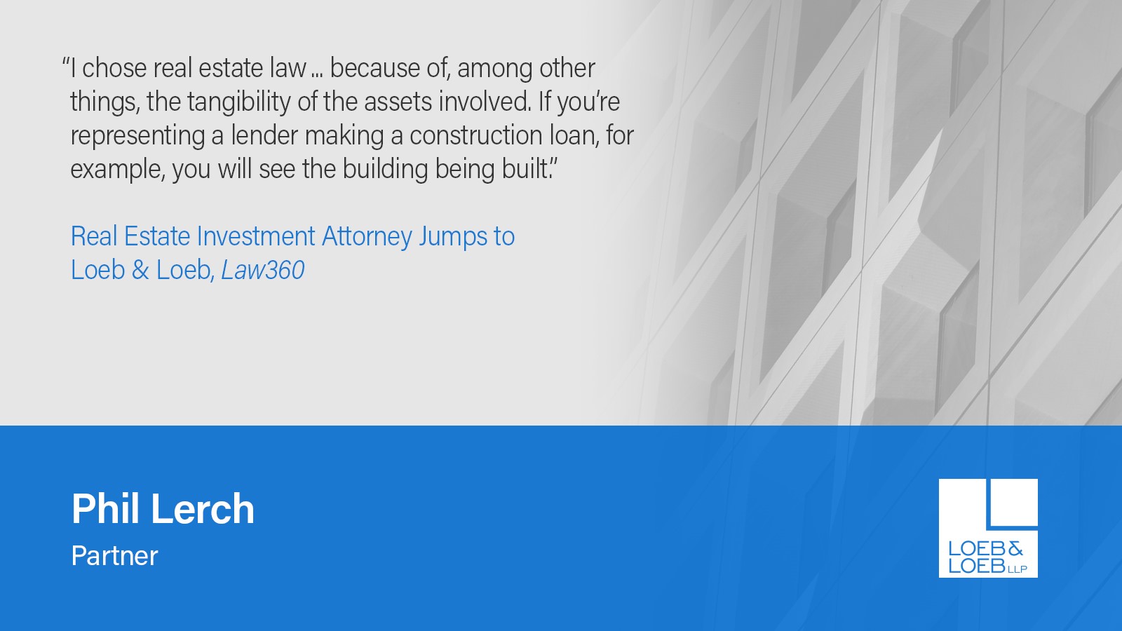 Real Estate Investment Attorney Jumps to Loeb & Loeb | Loeb & Loeb LLP