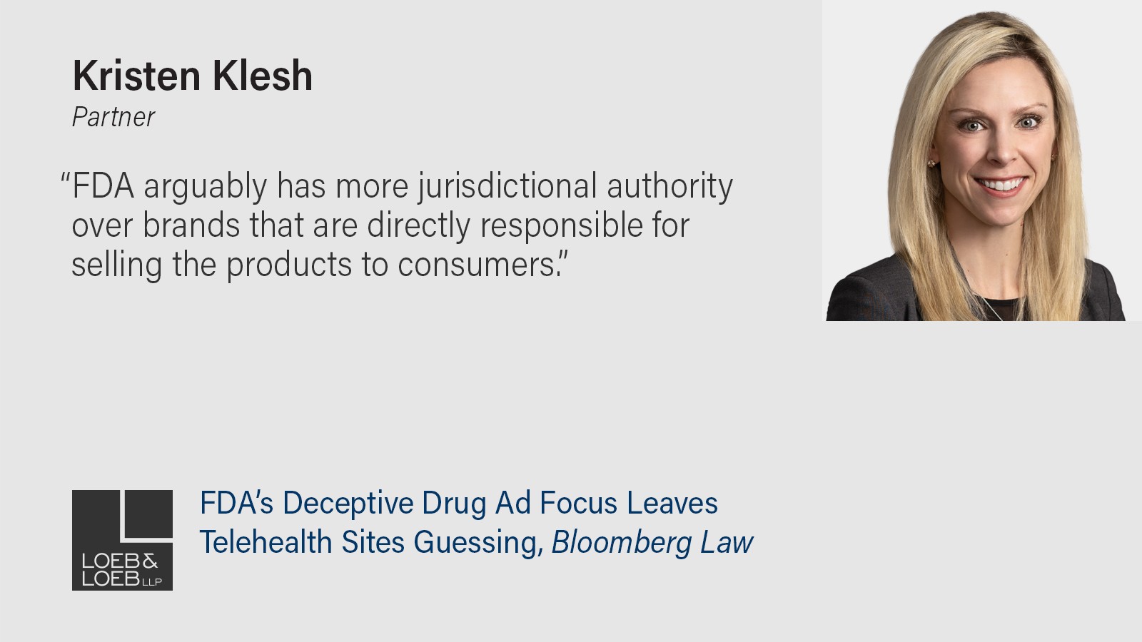 FDA’s Deceptive Drug Ad Focus Leaves Telehealth Sites Guessing | Loeb ...